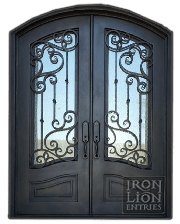 Wrought Iron Double Doors Archives - Iron Lion